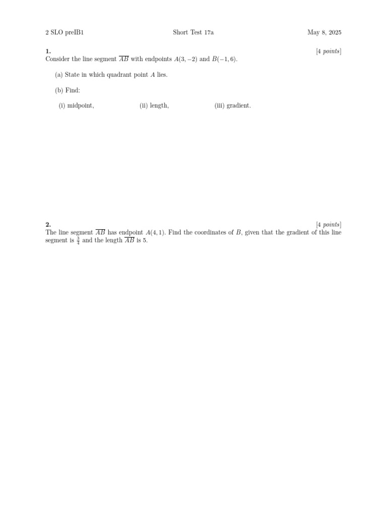 Short Test 17a | PDF