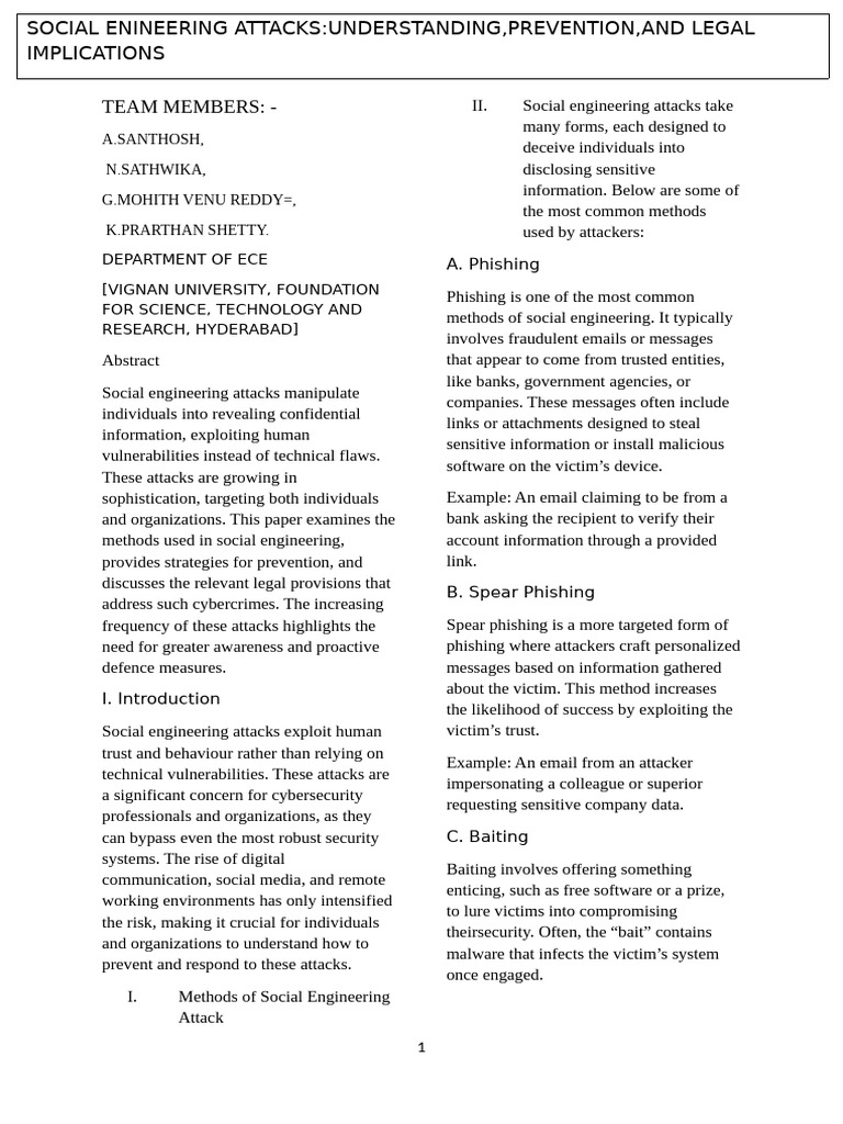 Batch 7 Social Engineering | PDF | Security | Computer Security