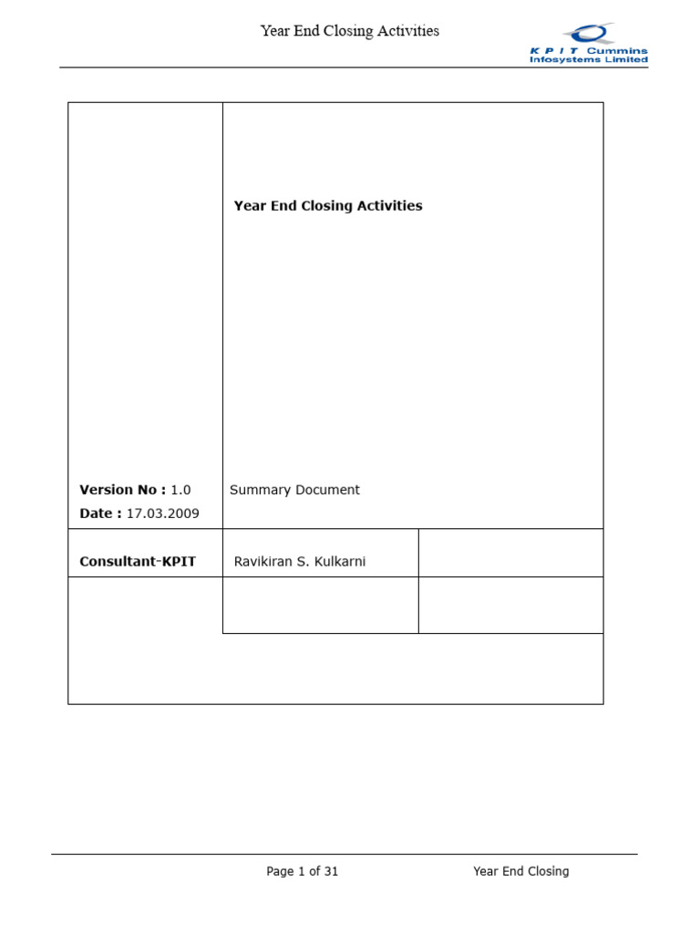 Year-End Closing Procedures Guide | PDF | Exchange Rate | Debits And ...