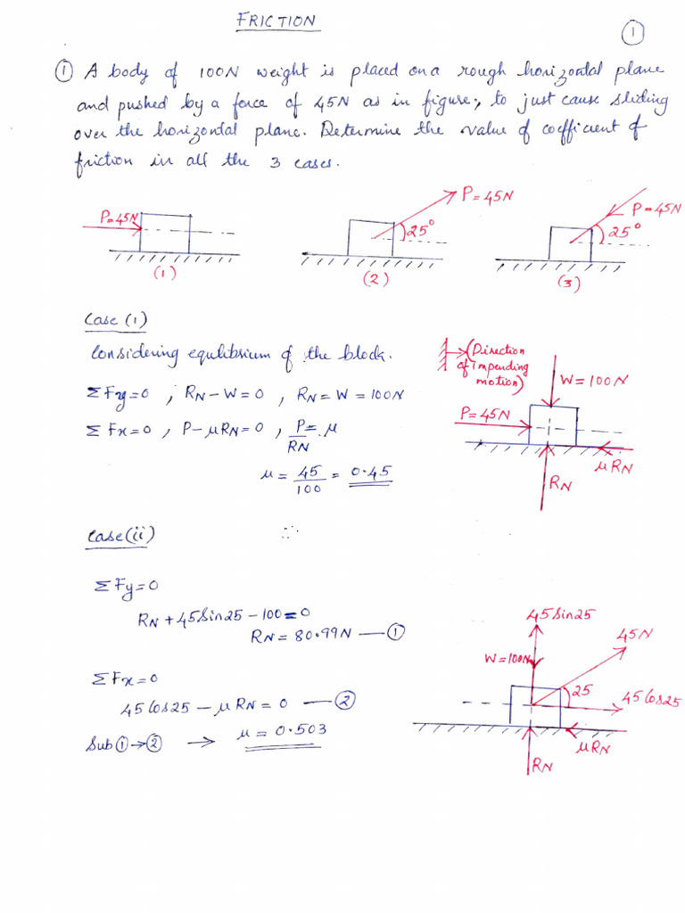 2 Friction | PDF