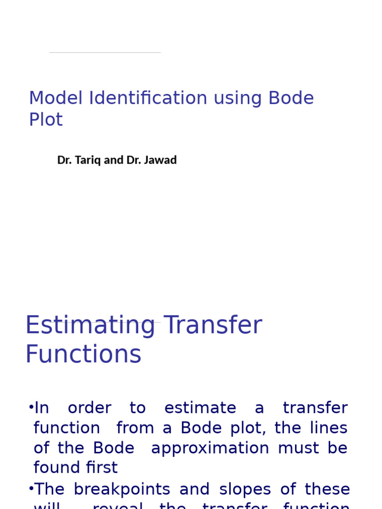 Bode Plot Analysis for DC Gain Estimation | PDF