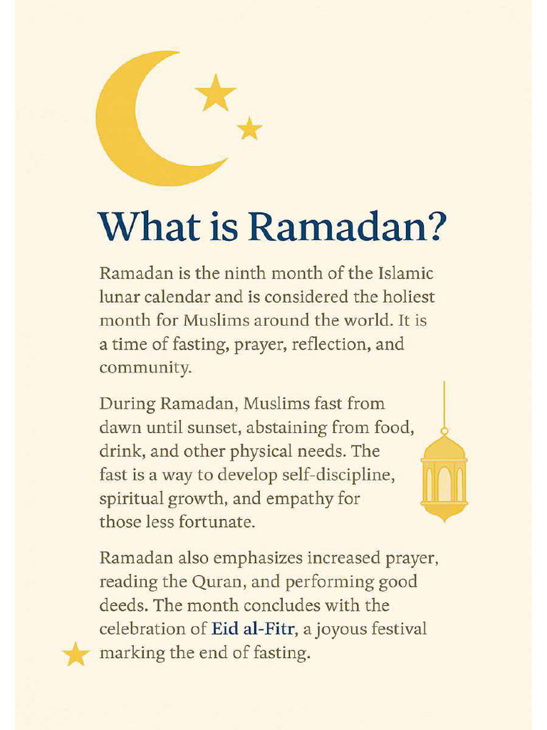 What Is Ramdan | PDF