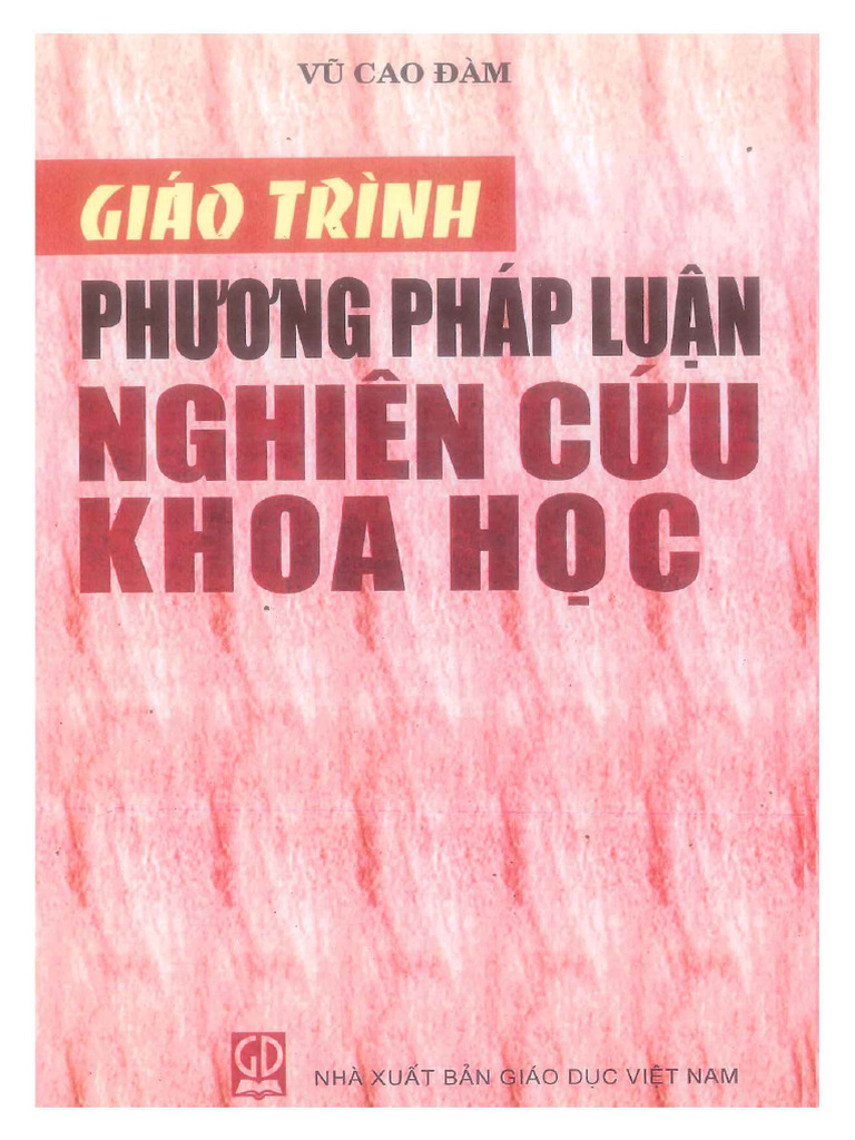 Giao Trinh Phuong Phap Luan Nghien Cuu K | PDF