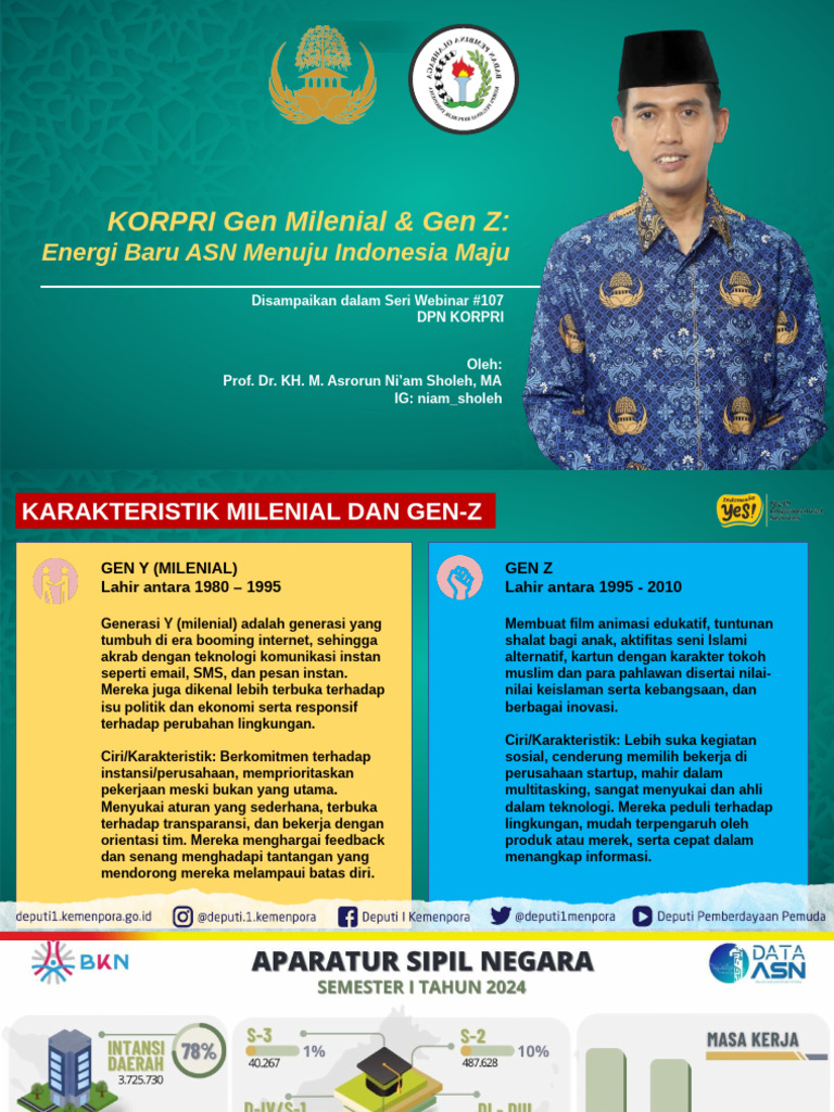 140425 KORPRI Milenial dan Gen Z | PDF