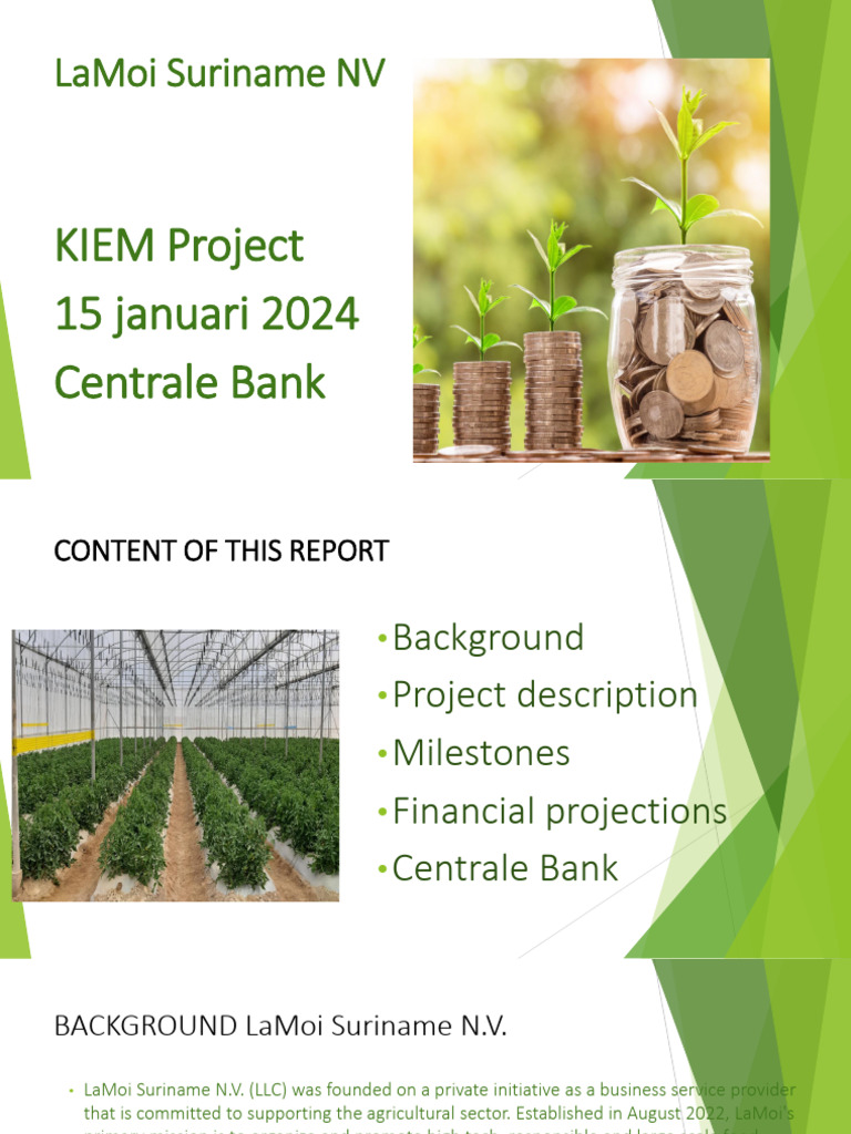 Lamoi Kiem Project Centrale Bank PPT 150124 | PDF | Working Capital | Business Economics