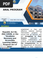 ARAL Program Reflection Journal | PDF | Learning | Literacy