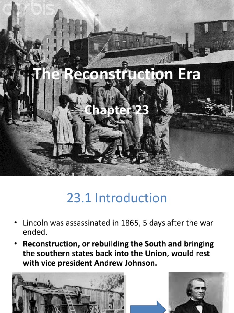 Chapter 23 Notes (23.1-23.4) | Reconstruction Era | Southern United States