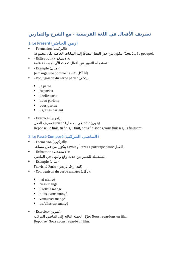 French Tenses Part1 | PDF