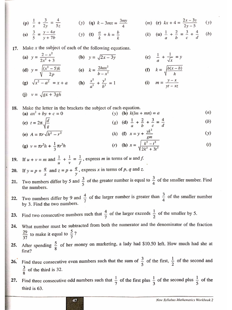 Make X Subject | PDF