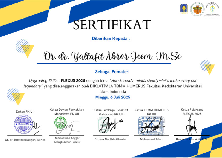 25juni2025-Sertifikat Pemateri Codeblue 2025.pdf - 20250703 - 010031 - 0000 | PDF