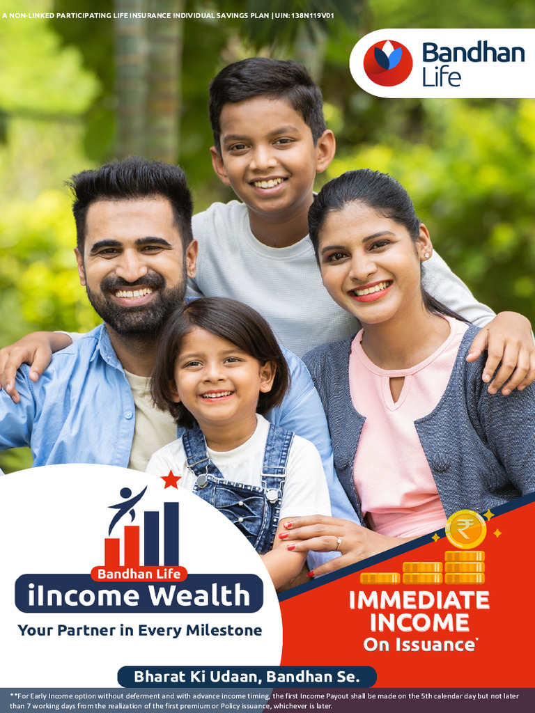 Bandhan Life iIncome Wealth Plan Overview | PDF | Insurance | Life ...