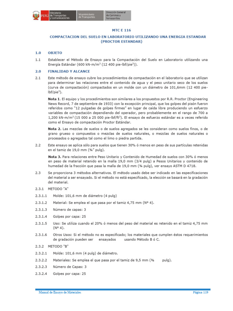 MTC Proctor Estandar Marco Teorico | PDF