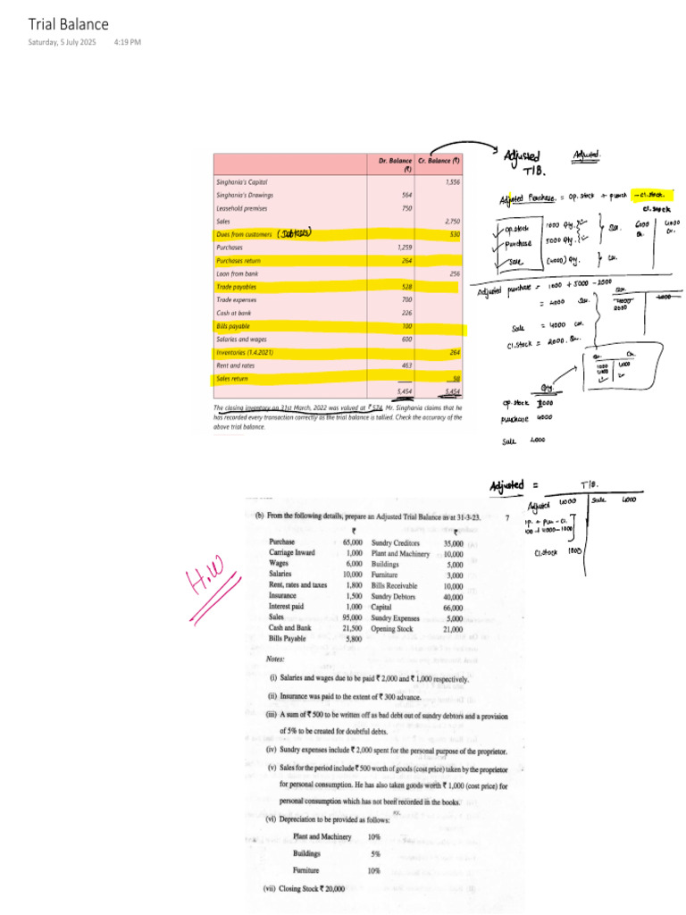 Trial Balance | PDF