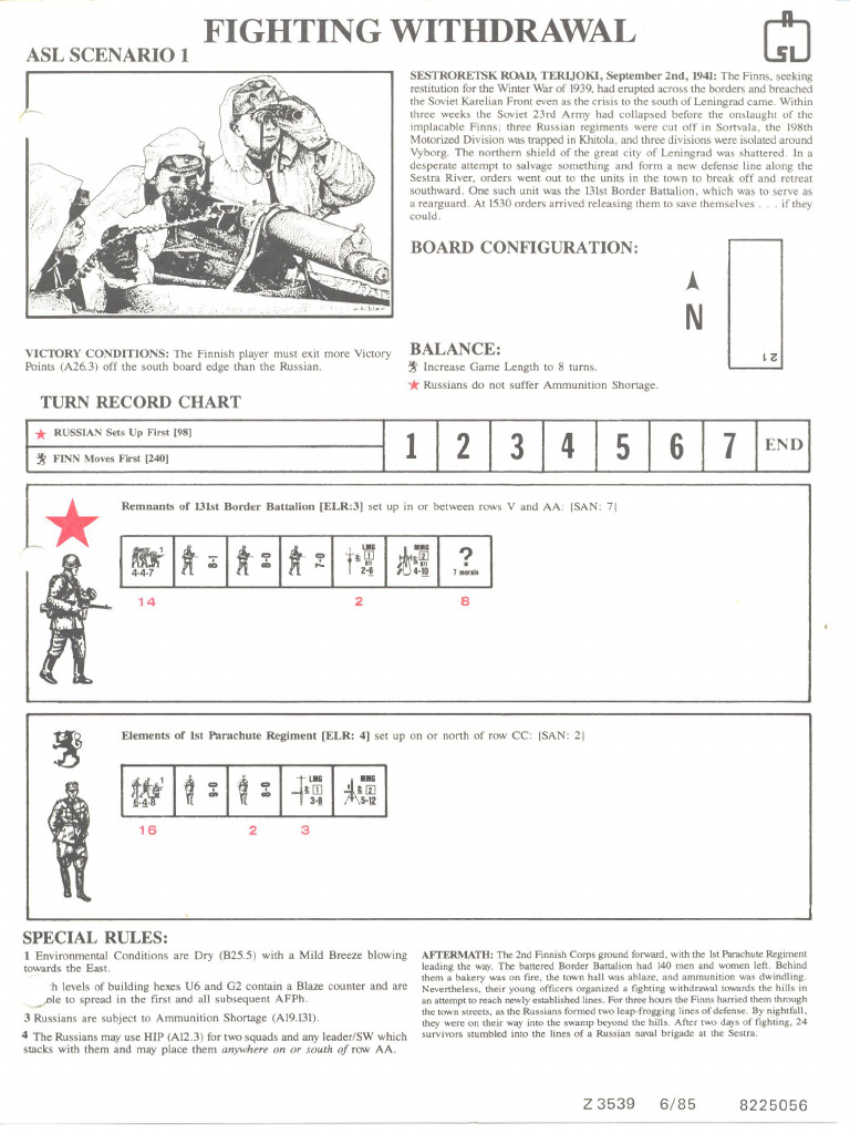 ASL Scenario: Kuhmo 1939 Engagement | PDF | Division (Military) | Tanks