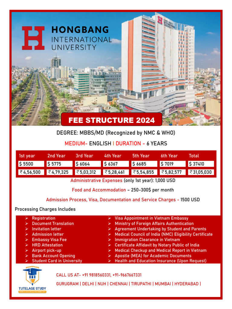 Hong Bang University Fee 1717271957 | PDF