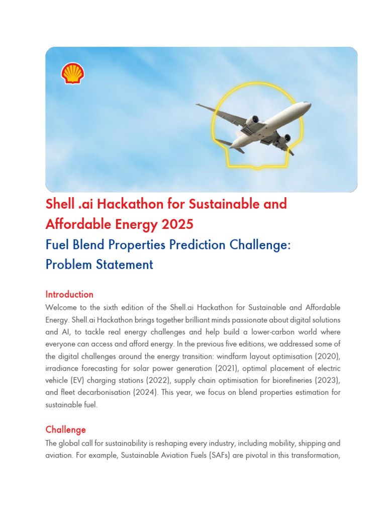 Hackathon 2025 Full Problem Statement | PDF | Sustainability | Sustainable Energy