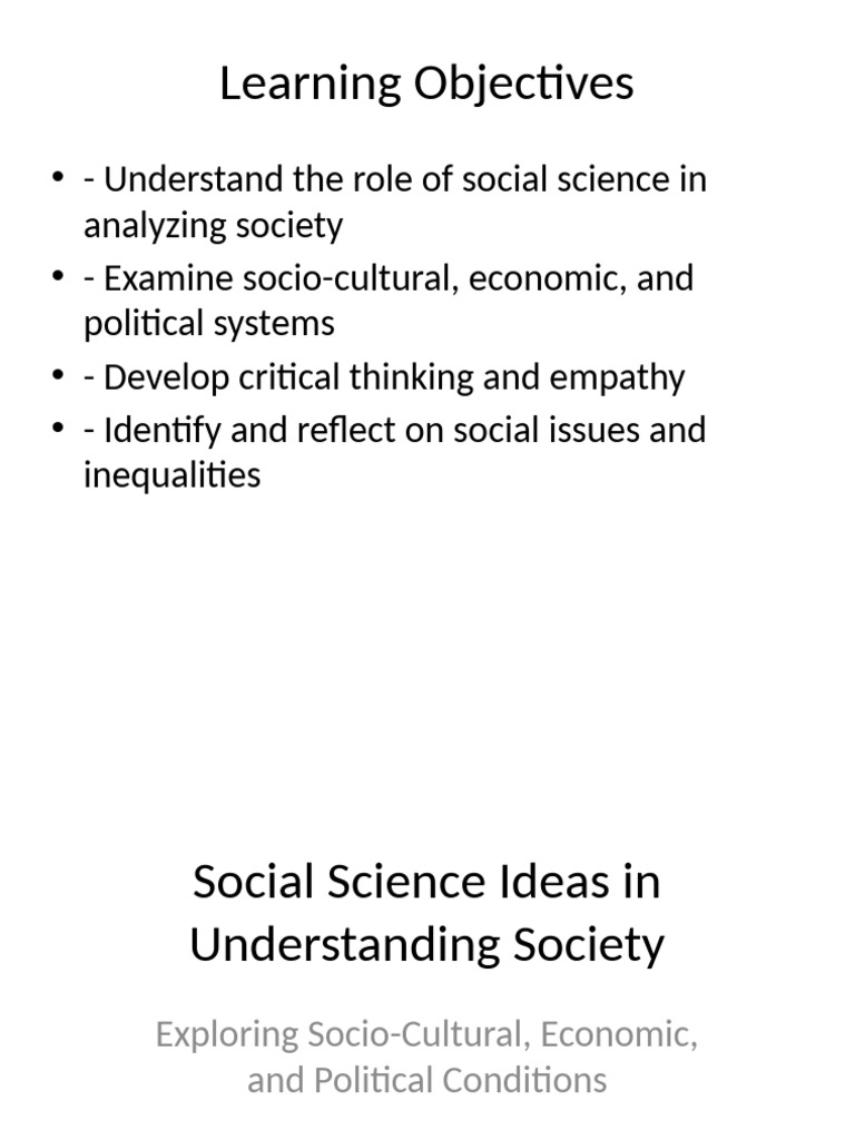 Social Science Presentation Topics | PDF