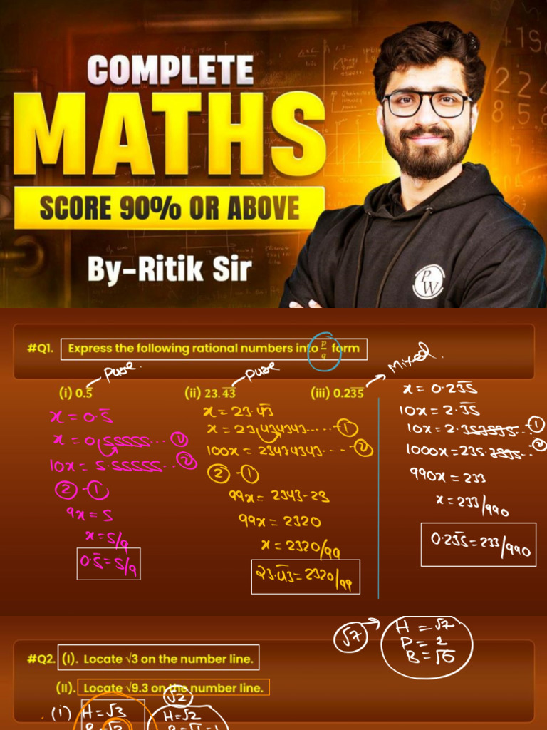 Maths Class 10 Notes | PDF