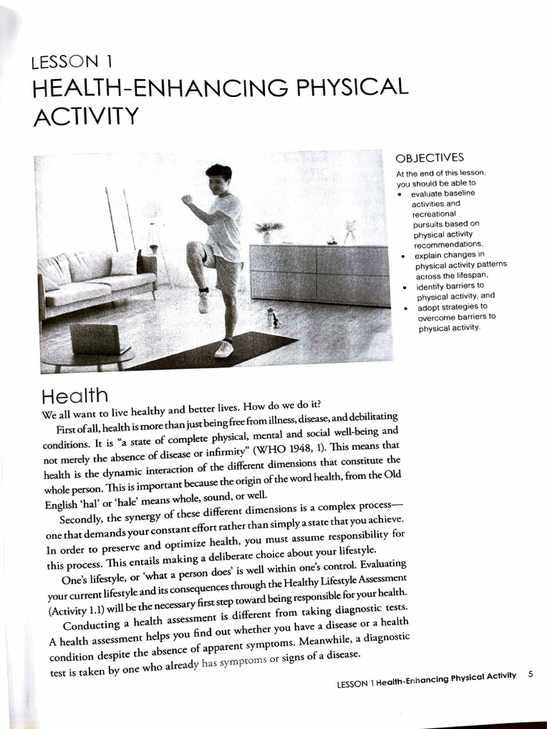 PE 11 Lesson 1 | PDF