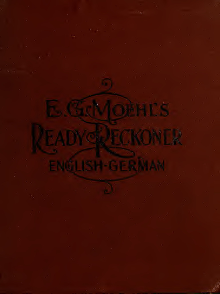 Ready Reckoner. Mathematical Universal Manual With Directions, Examples ...