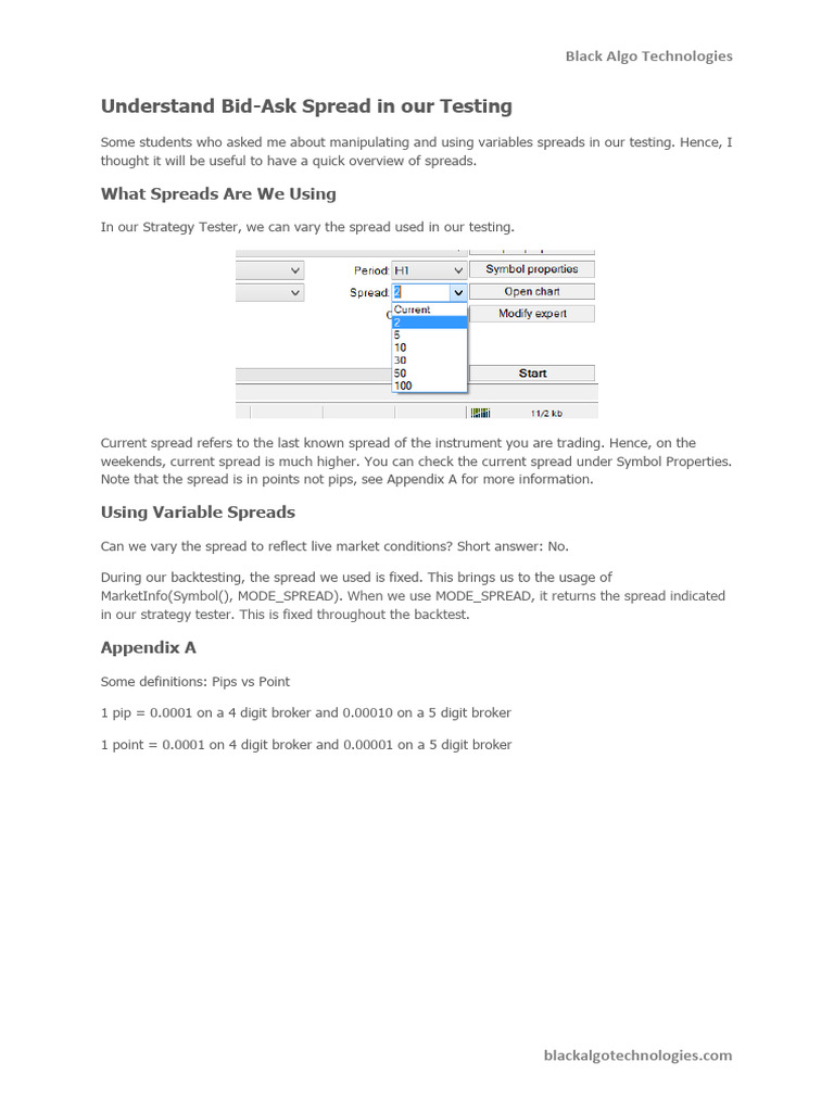 155 Understanding Spreads | PDF
