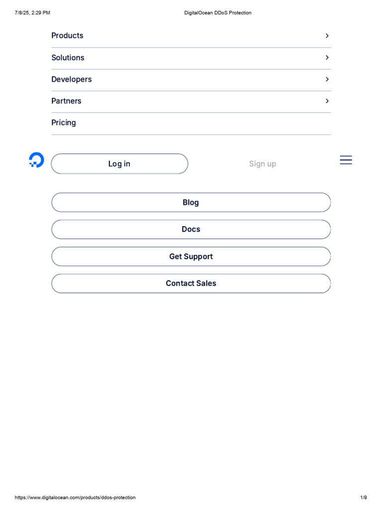 DigitalOcean DDoS Protection | PDF | Denial Of Service Attack | Information Age
