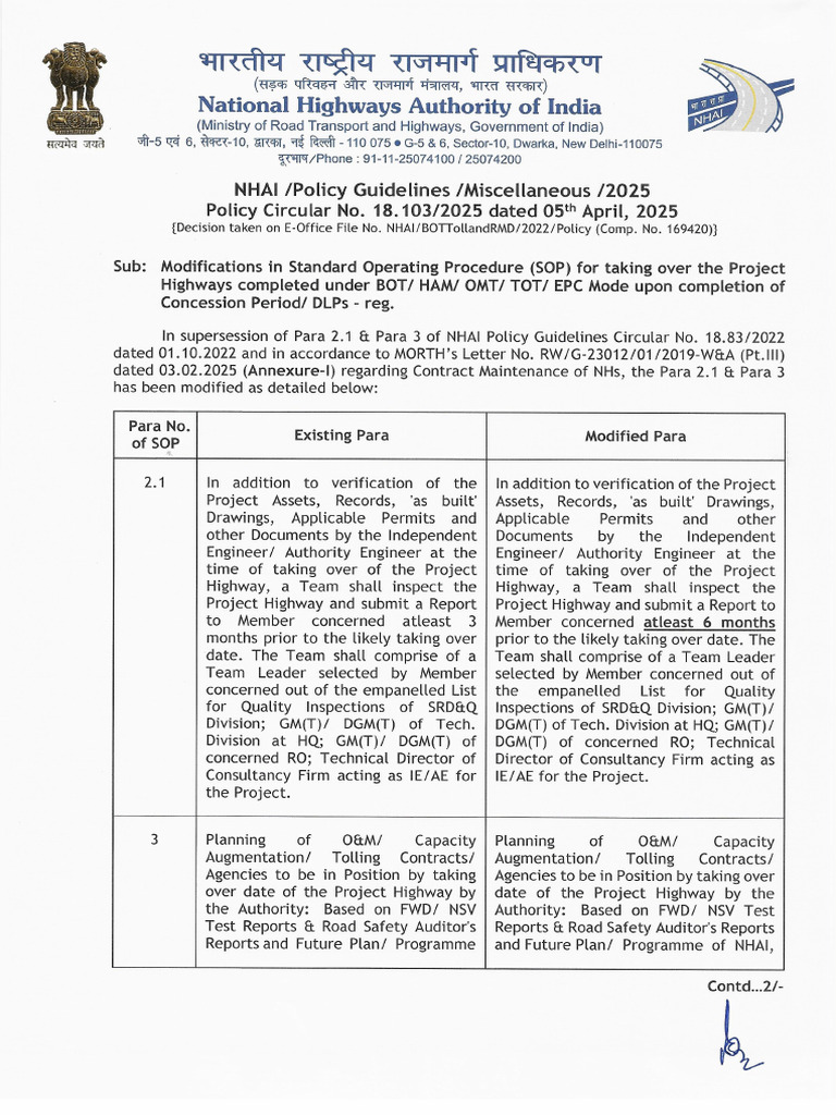Policy Circular No. 18.103 | PDF