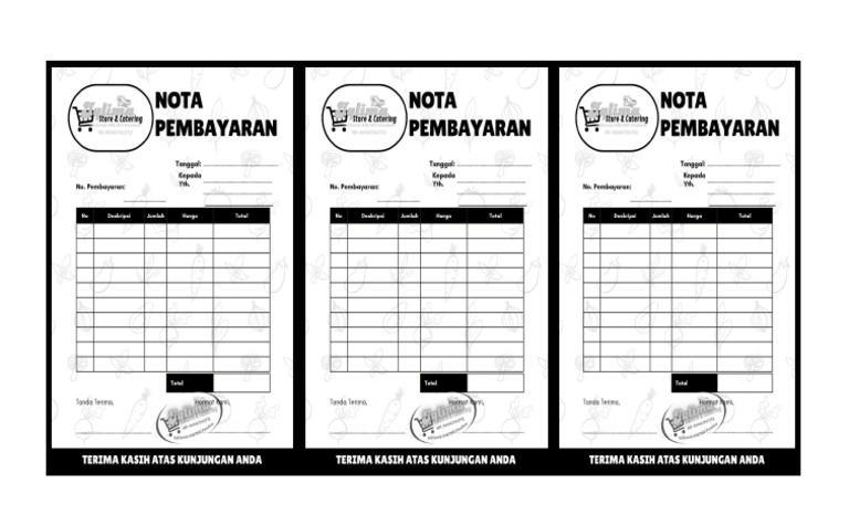 Contoh Pembuatan Nota Bayar Untuk SPJ Desa | PDF