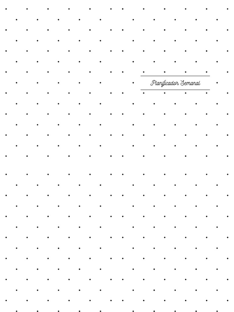 A4 Final A5 - Planner Semanal - Portada | PDF