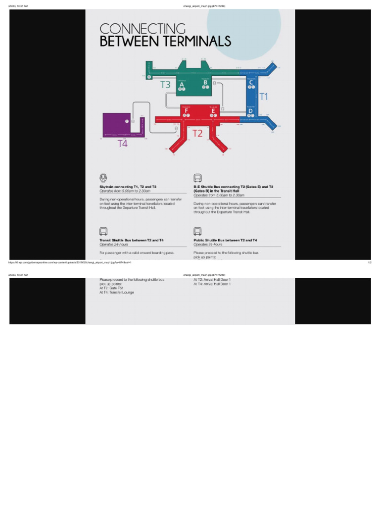 Changi Airport Map PDF | PDF