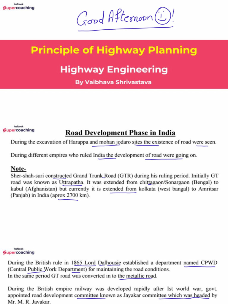 PrinciplesofHighwayPlanning 1748419209 | PDF