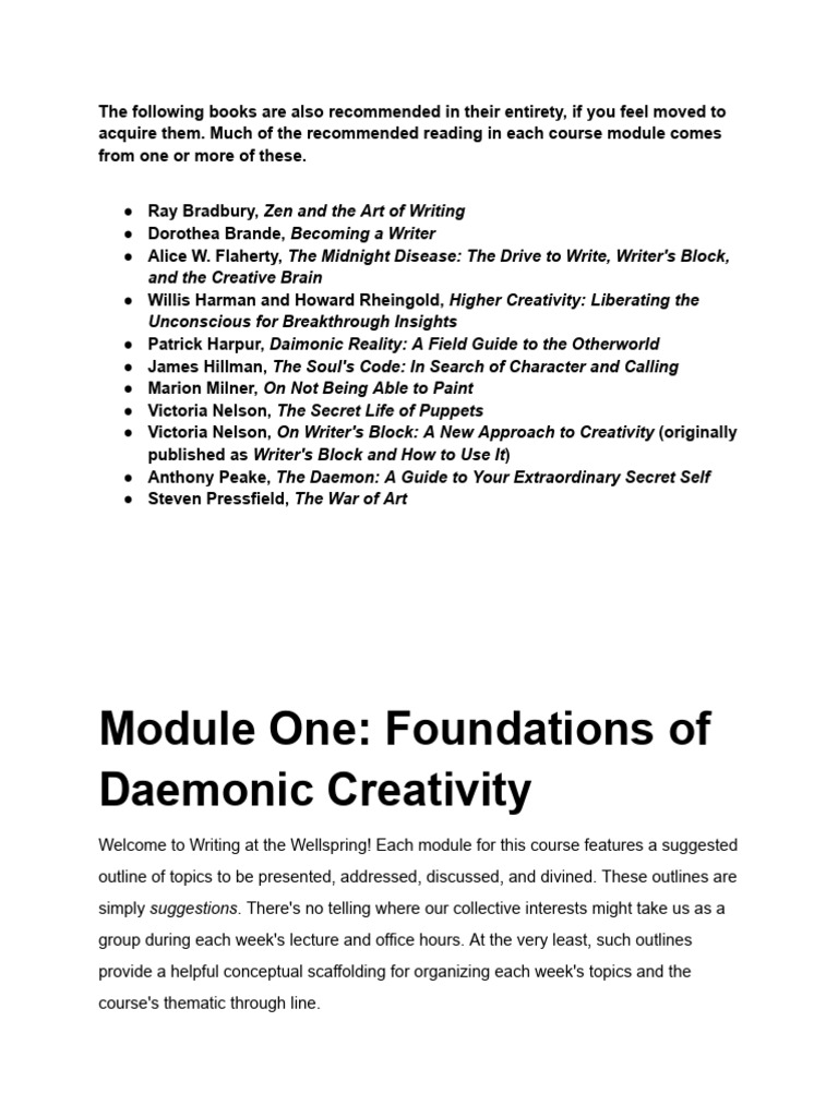 Exploring Daemonic Creativity in Writing | PDF | Creativity | Thought