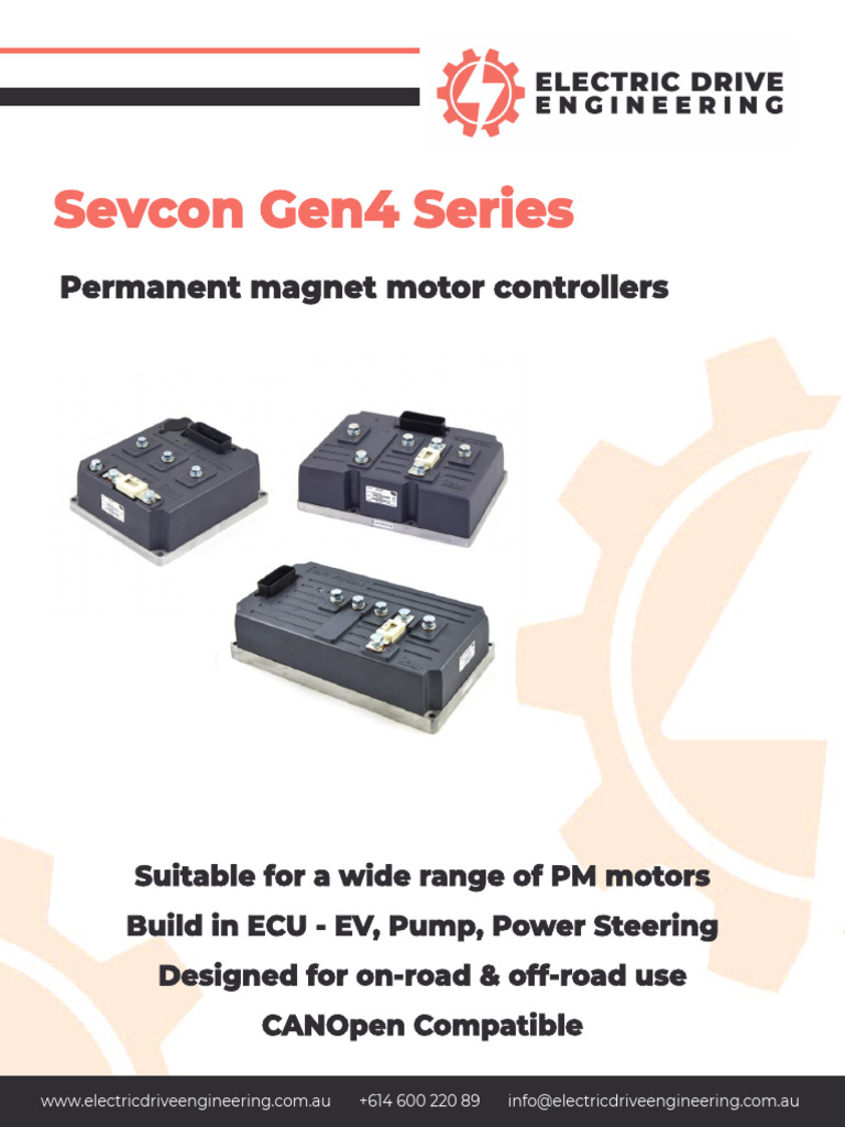 Sevcon Gen4 LV Controllers | PDF | Manufactured Goods | Electricity