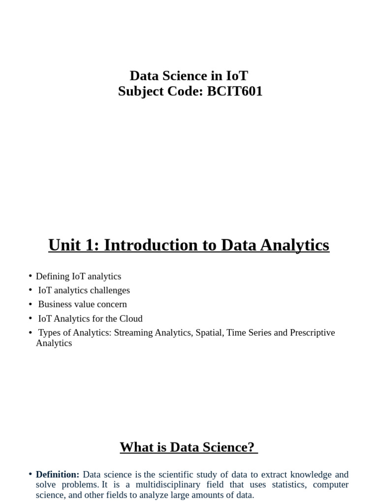 Defining IoT Analytics | PDF | Internet Of Things | Analytics