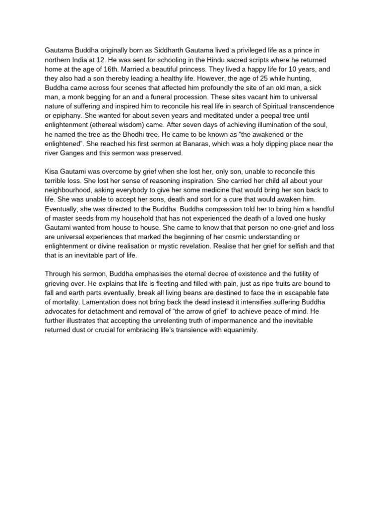 Buddha Summary Class 10 Pdf Enlightenment In Buddhism Spirituality