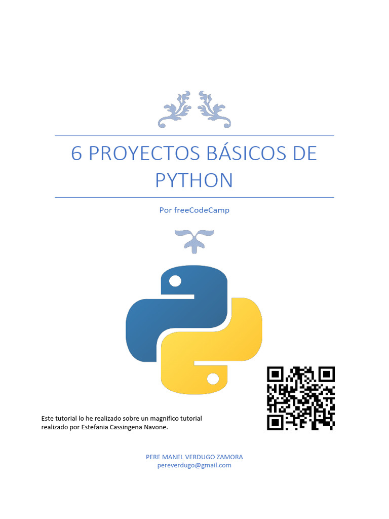 6 Proyectos Básicos de Python | PDF | Función (Matemáticas) | Python (lenguaje de programación)