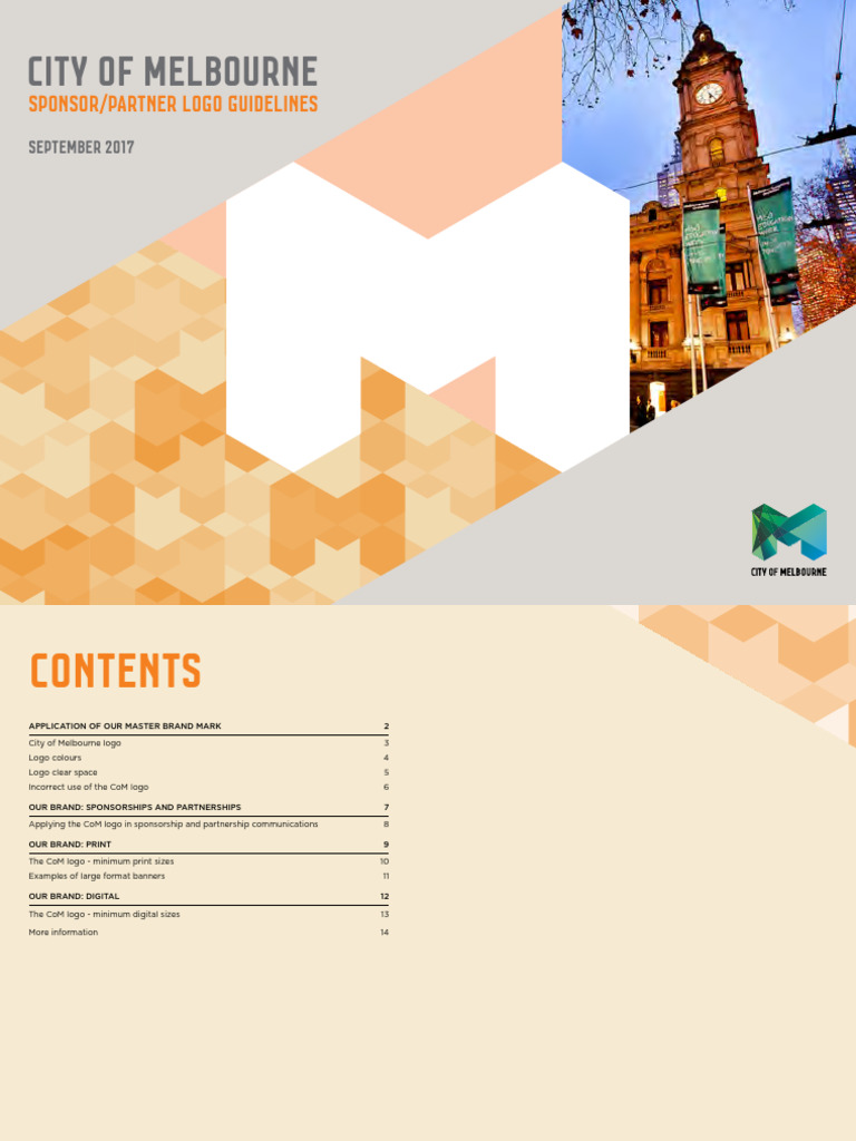City of Melbourne Logo Guidelines | PDF | Logos | Sponsor (Commercial)