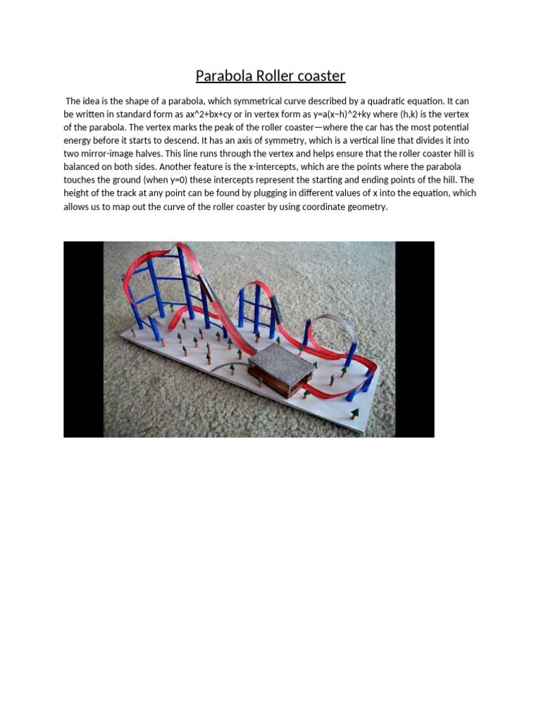 Parabola Roller Coaster | PDF