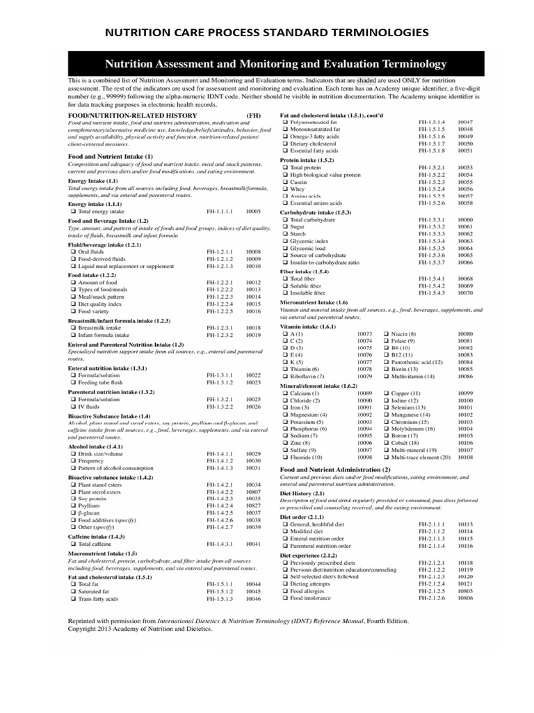 Week No. 6 NCP Standard Terminologies | PDF