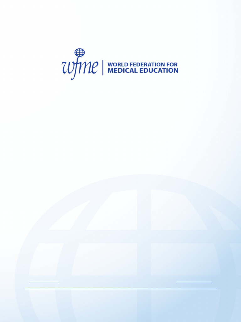 Wfme Standards For Distributed and Distance Learning in Medicine 2021 ...