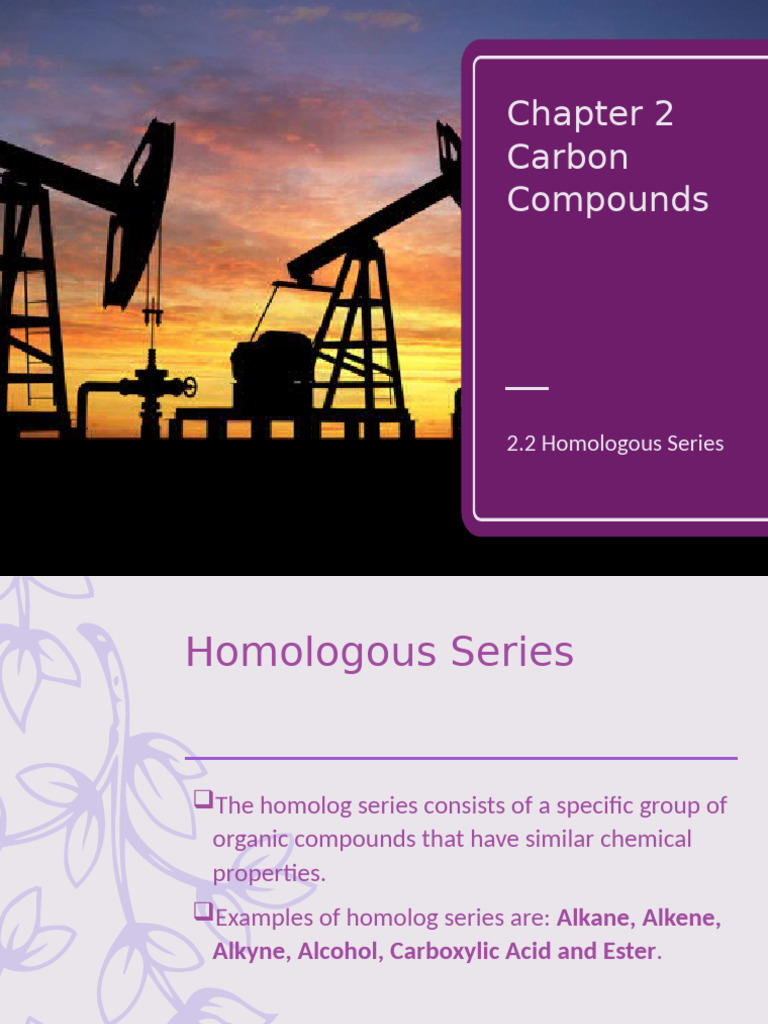 2.2 Homologous Series | PDF | Functional Group | Alkene