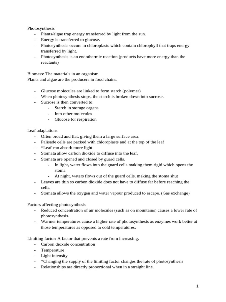 Sb6 - Plant Structures and Their Functions | PDF | Photosynthesis | Stoma