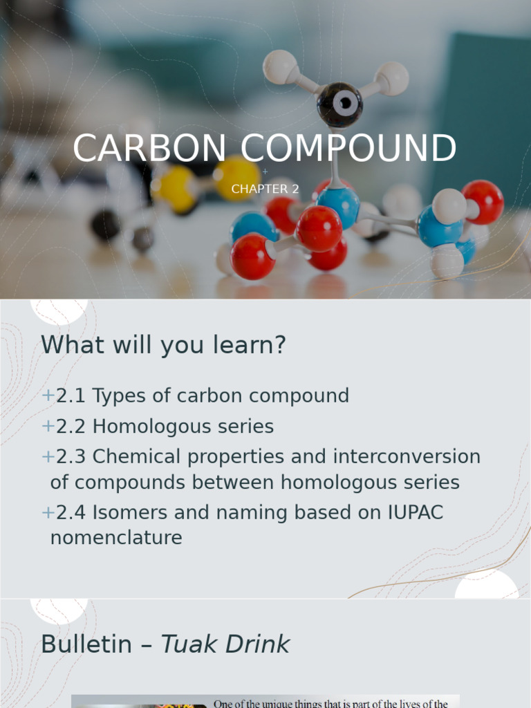 Understanding Carbon Compounds and Their Types | PDF | Hydrocarbons ...
