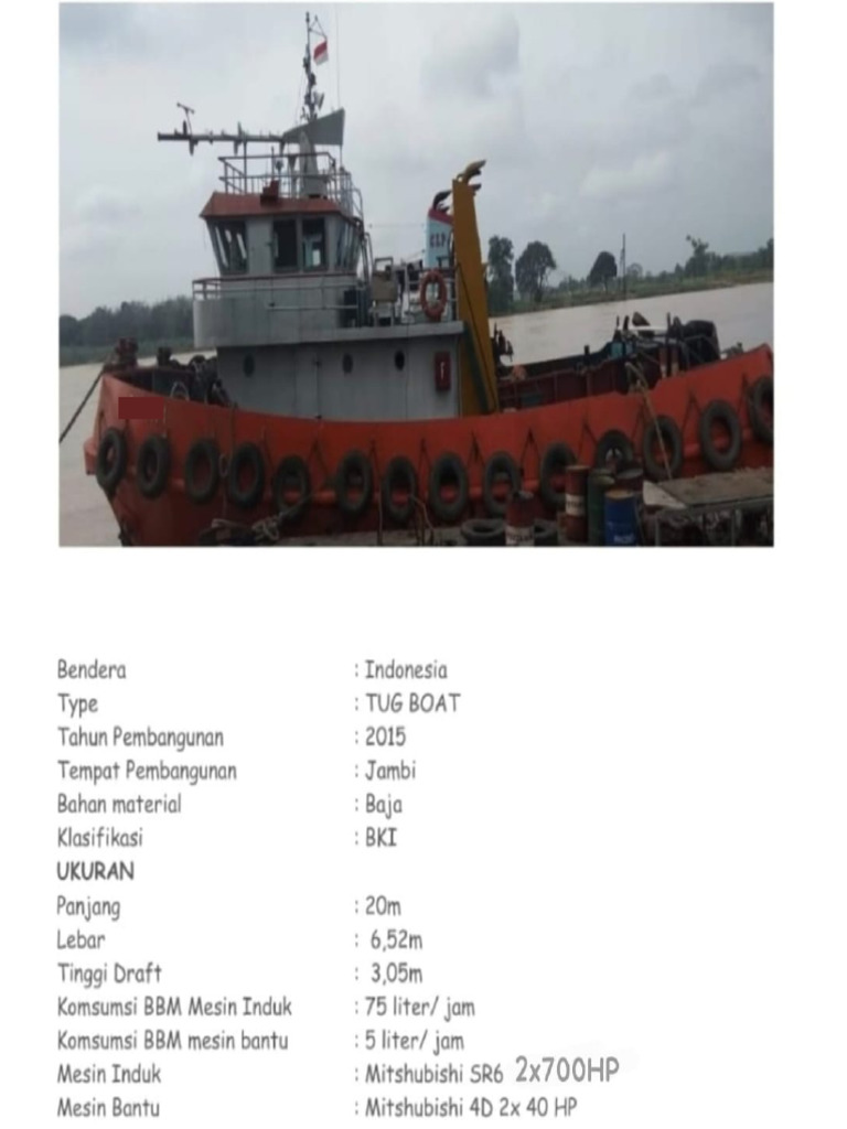 Tugboat TJN 2 | PDF