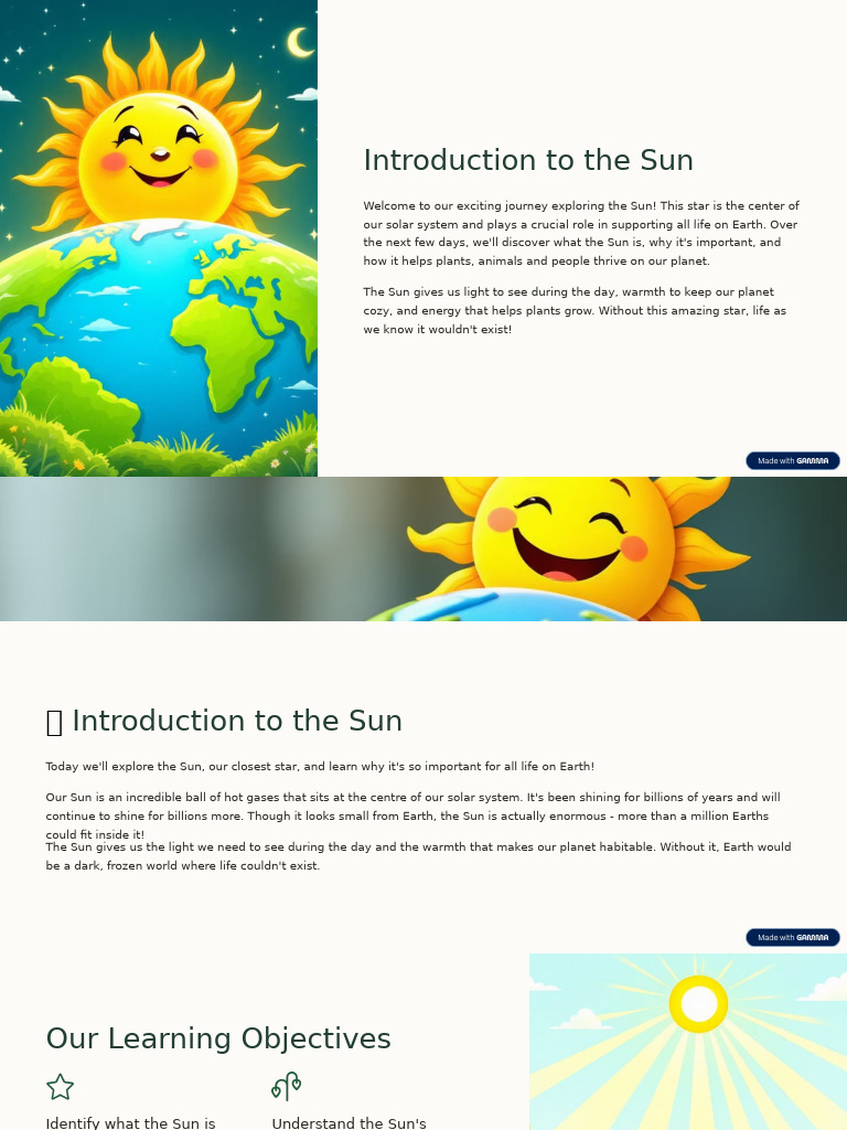 Introduction To The Sun | PDF | Sun | Earth