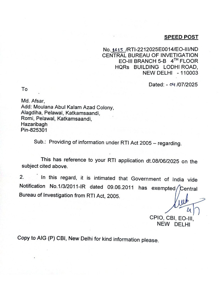 RTI Act | PDF