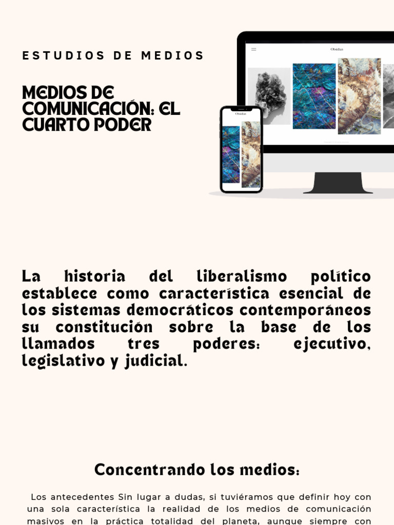 Medios de Comunicación El Cuarto Poder | PDF | Democracia | Ideologías ...