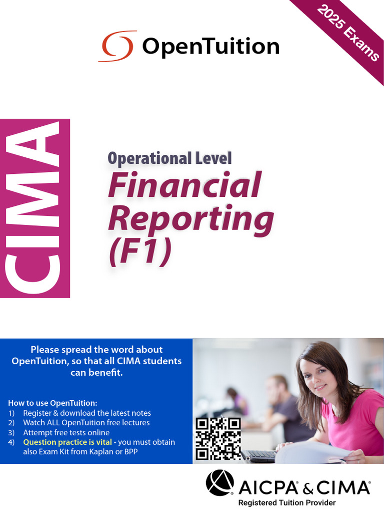 CIMA F1 2025 Notes | PDF | International Financial Reporting Standards ...