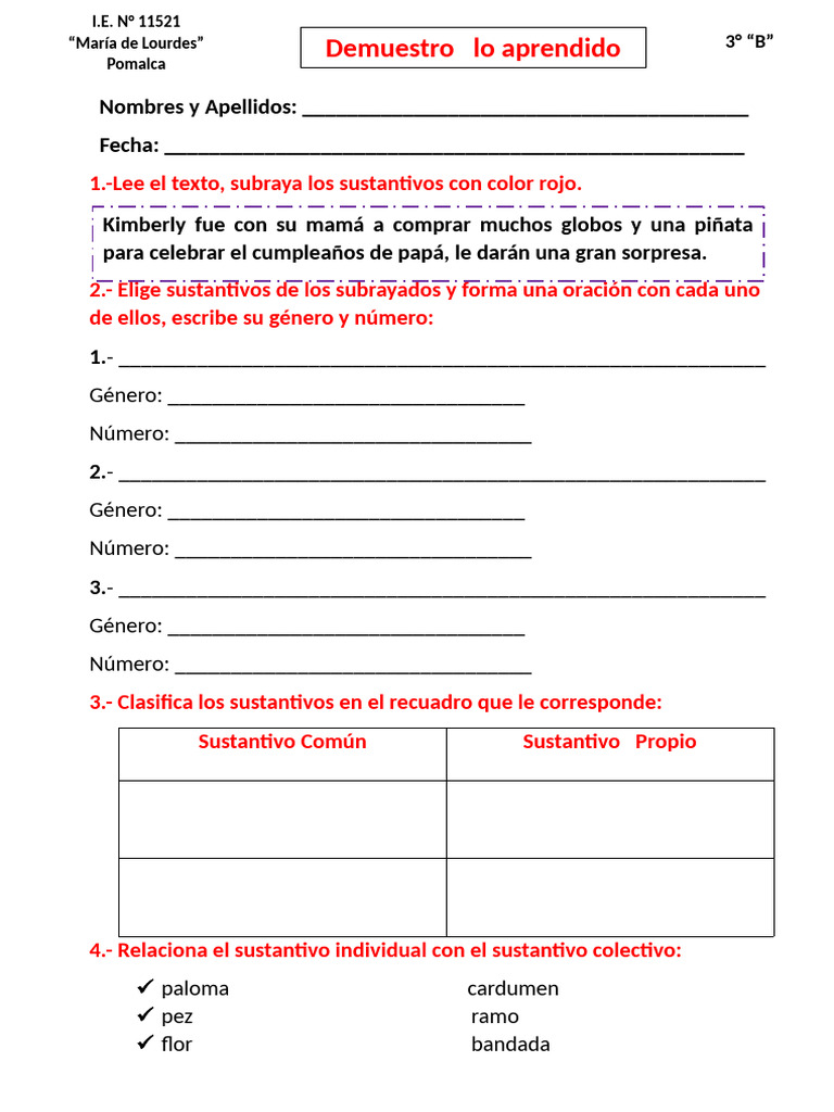 Examen Sustantivo | PDF