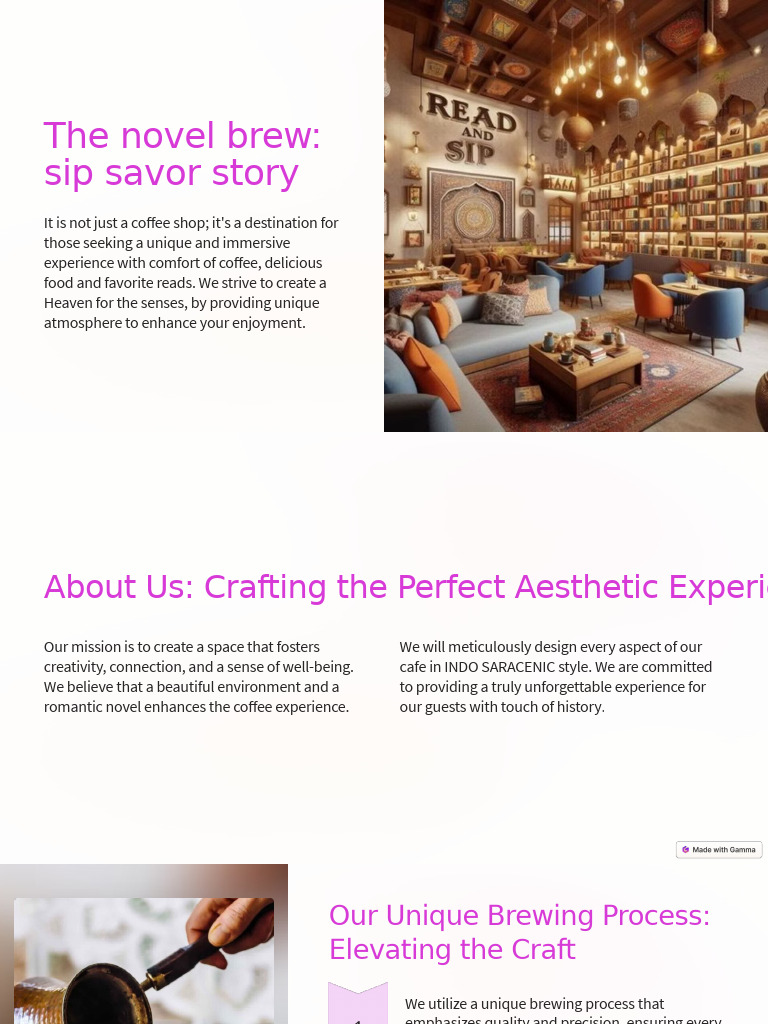 The Novel Brew Sip Savor Story | PDF | Coffee | Sustainability
